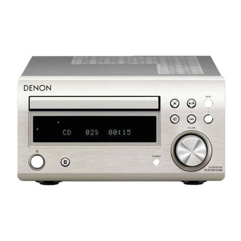Denon D M41 DAB Micro Hi Fi System With Bluetooth Silver At Gear4music