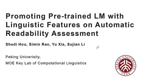 Underline Automatic Readability Assessment Can Linguistic Features Promote Pre Trained
