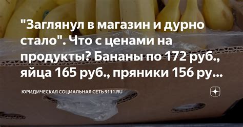 Заглянул в магазин и дурно стало Что с ценами на продукты Бананы по 172 руб яйца 165 руб