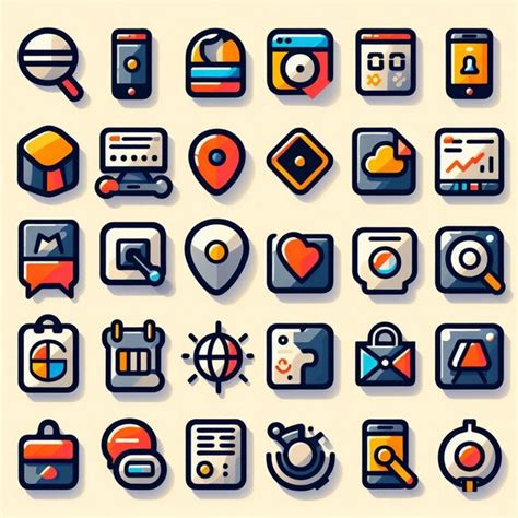 Premium Photo A Most Used Webdesign Icons Three Sizes Ui Set Vector Illustration