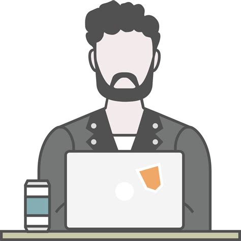 Developer Backend Frontend Male Programmer Coding Qa Icon