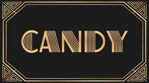 Premium Photo Candy Jazz Gold Text