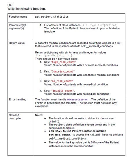 Solved Q4 Write The Following Function Function Name