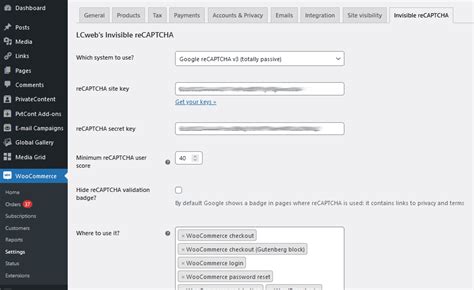Invisible Recaptcha For Woocommerce By Lcweb