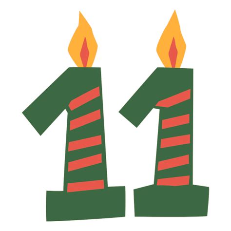 Two Candles With The Number 11 On Them Png And Svg Design For T Shirts