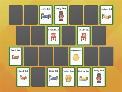 Memory Goldilocks Matching Pairs