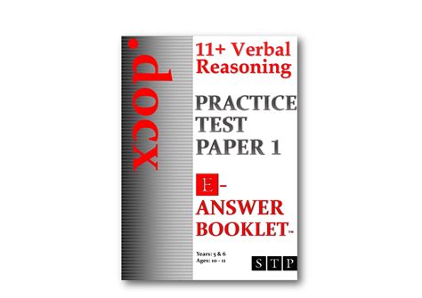 11 Verbal Reasoning Practice Test Papers E Answer Booklets — Stp Books