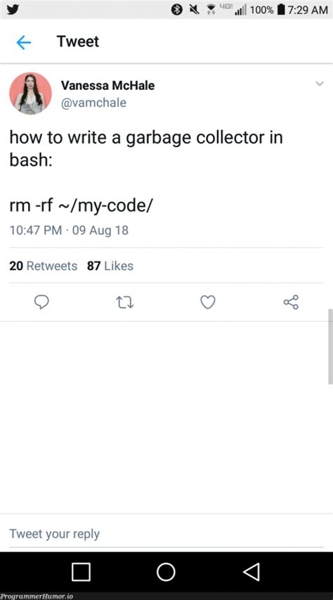 how to write a garbage collector in bash