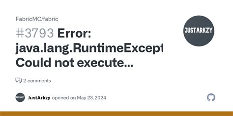 error java lang runtimeexception could not execute entrypoint stage