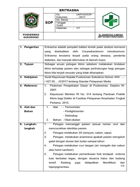 Sop Eritrasma Pdf Sop Eritrasma Pdf