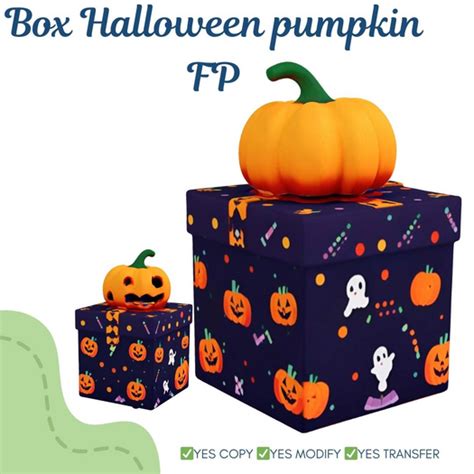 Second Life Marketplace Box Box Halloween Pumpkin Fp