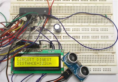 Distance Measurement By Ultrasonic Sensor And Avr Microcontroller Project