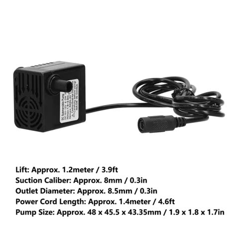 Pompe Submersible Mini Pompe à Eau électrique Sans Balais 5w Dc6v 12v 500l H Eur 11 58 Picclick It