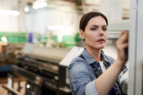 Choosing Program On Cnc Lathe Stock Photo By Media Photos PhotoDune