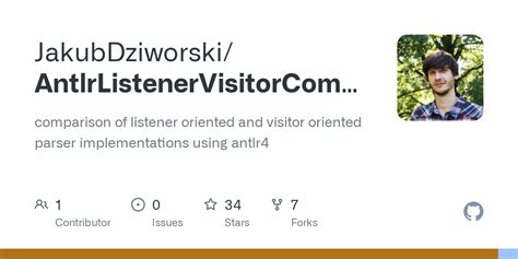 Github Jakubdziworskiantlrlistenervisitorcomparison Comparison Of Listener Oriented And