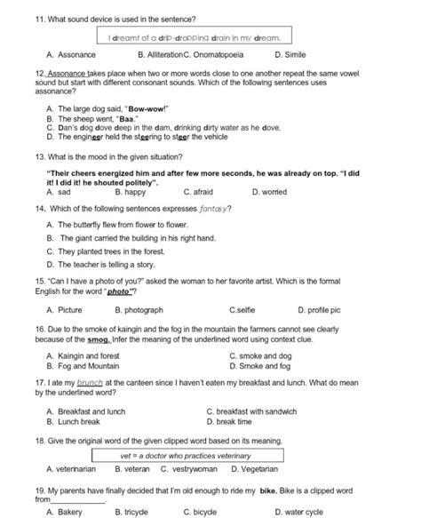 11 What Sound Device Is Used In The Sentence Studyx