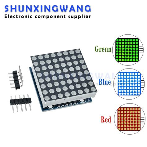 도트 매트릭스 모듈 마이크로 컨트롤러 모듈 Diy 키트 Mcu Led 디스플레이 제어 모듈 키트 Max7219 Aliexpress