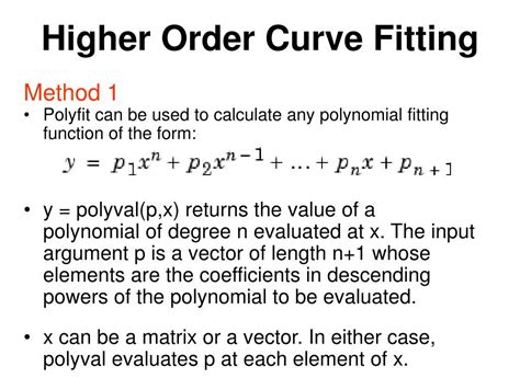 Ppt Matlab Training Session 11 Nonlinear Curve Fitting Powerpoint