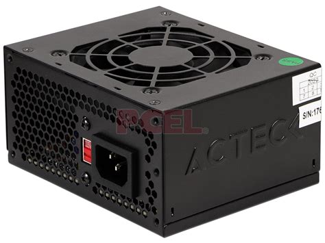 Fuente De Poder Acteck S 500 De 500w Para Gabinete Slim Micro Atx Scyasig