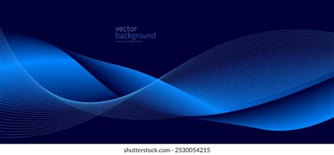 Smooth Flow Wavy Shape Gradient Vector Stock Vector Royalty Free