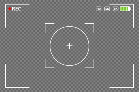 Premium Psd Realistic Camera Viewfinder Frame Modern Camera View