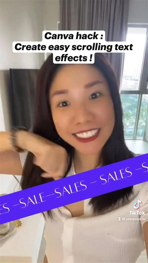 Create Easy Scrolling Text Effects In Canva Canvahack Canvatutorial Canvatips Scrolling