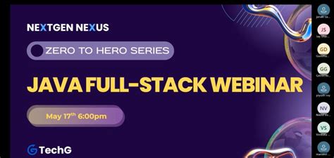 Nextgennexus Webinarsuccess Javafullstack Springboot Reactjs