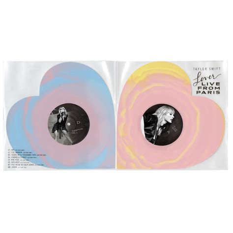 Taylor Swift Lover Live From Paris Heart Shaped Vinyl Hobbies