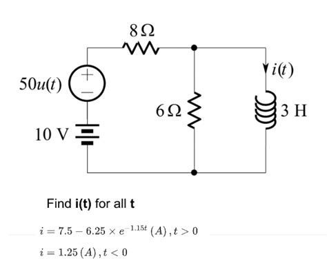 Solved Find I T For All T Chegg Com