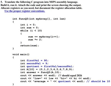 Solved “`c Include Using Namespace Std Int Funcq5int Myarray Int