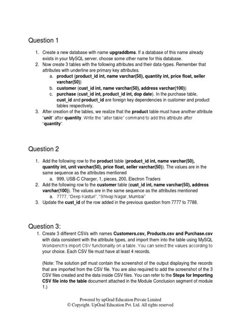 Graded Assignment Questions Pdf Database Index Table Database