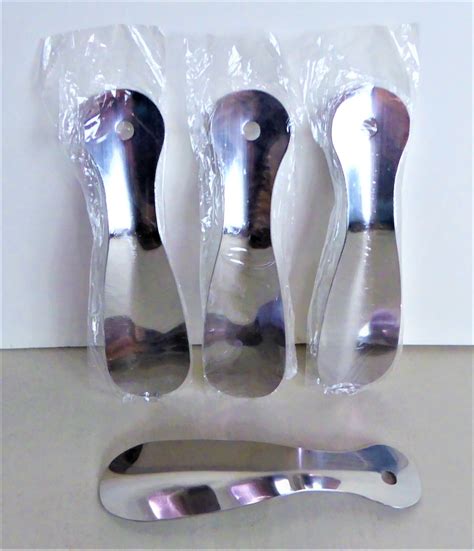 S New Four Professional Stainless Steel Shoe Horn