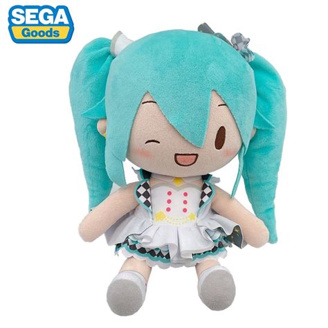In Stock Original Sega Miku Fufu Hatsune Miku Plush Doll World Plan Miku Fufu Cm Kawaii Anime