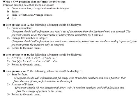 answered write a c program that performs the… bartleby
