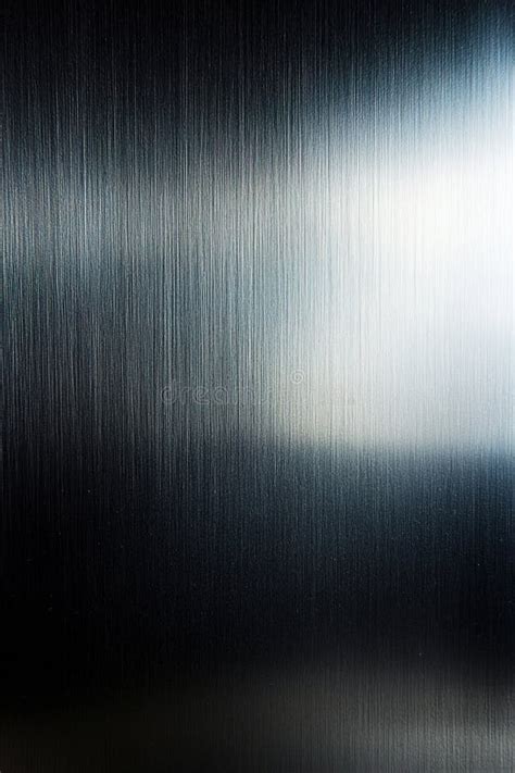 Brushed Steel Surface Showcases Subtle Reflections And A Sleek Metallic Texture Against A Dark