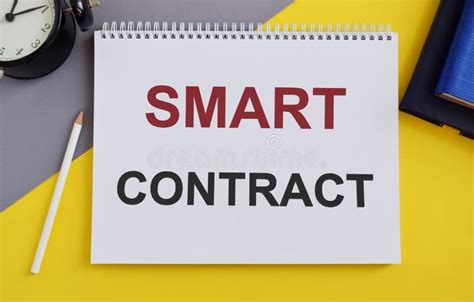 Writing Text Smart Contract Internet Concept Digital Agreement To