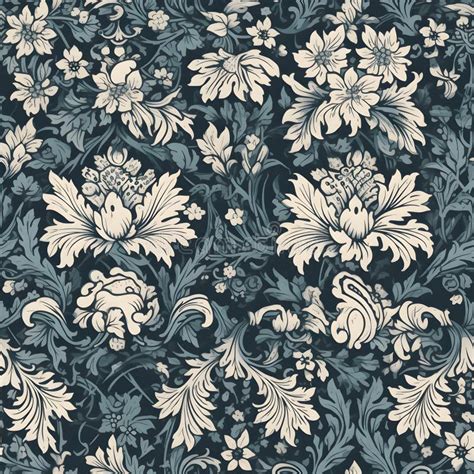 Seamless Vintage Floral Pattern Ai Generative Illustration Stock Illustration Illustration Of