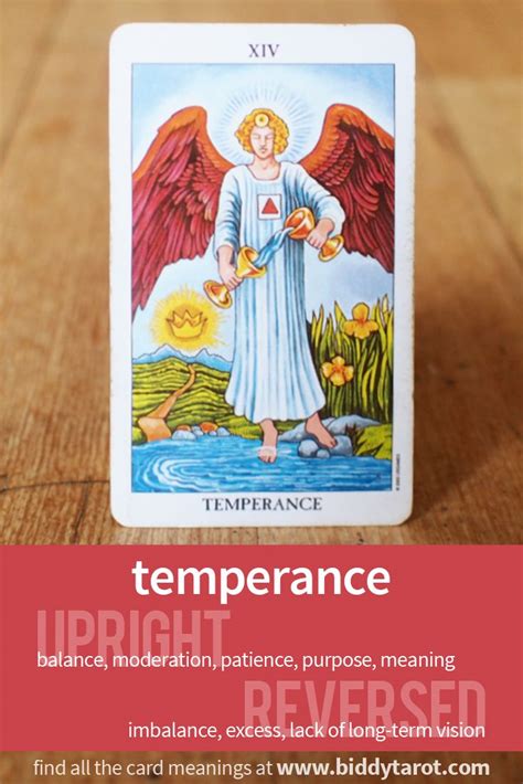 Temperance Tarot Card Meanings Biddy Tarot Tarot Card Meanings