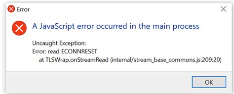 uncaught exception error read econnreset at tlswrap onstreamread csdn博客