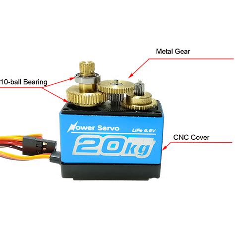 New Ks3620 20kg Digital Servo 180° Rotation Large Torque For Rc Robot Arm Rc Car Chile Shop