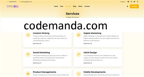 Finbiz Business Agency Platform Codemanda Php Script And Wordpress Theme Reviews