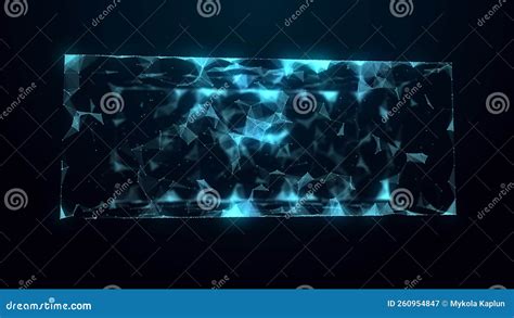 Space Rectangle Network Connection Structure Cyberspace With Moving Particles In A Closed Room