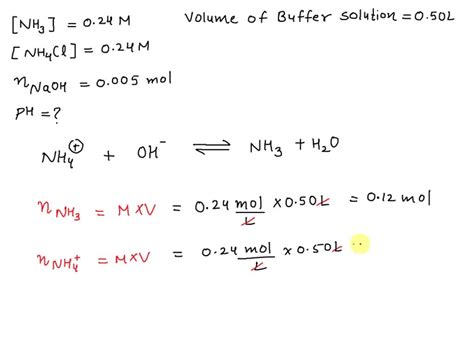 solved 7 if 0 005 mol of naoh is added t0 0 50 l of buffer solution