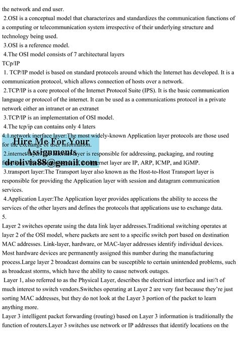 1 The Open Systems Interconnect Osi Model Has Seven Layers The Mod Pdf