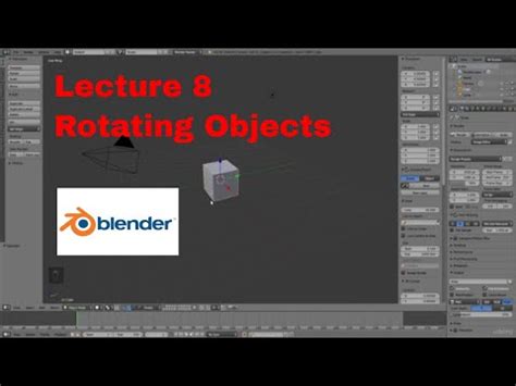 How To Rotate Objects In Blender Tutorials Lecture L Rotating Objects L Blender Basics