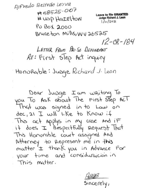 Alfredo Beltrán Leyva Solicitó Su Liberación Apelando Al First Step Act Infobae