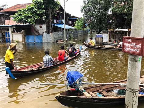 Dvb ကချင်ပြည်နယ် ဗန်းမော်မြို့တွင် ရပ်ကွက်အချို့ ရေဘေးနှင့်ရင်ဆိုင်နေရ