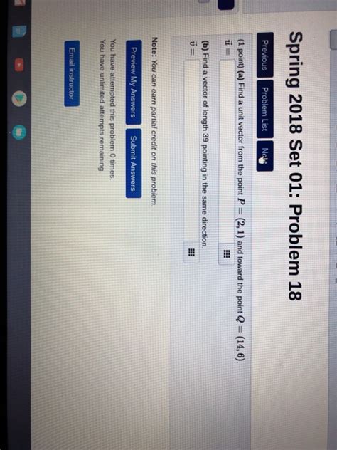 Solved Spring 2018 Set 01 Problem 18 Previous Problem List