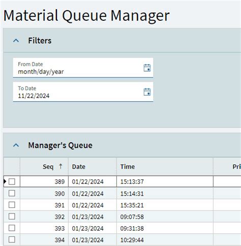 202424 Material Queue Manager Broken Kinetic Erp Epicor User