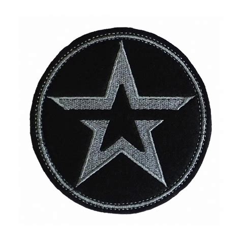 Patch Army Grey Embroidery Circle With Fastex